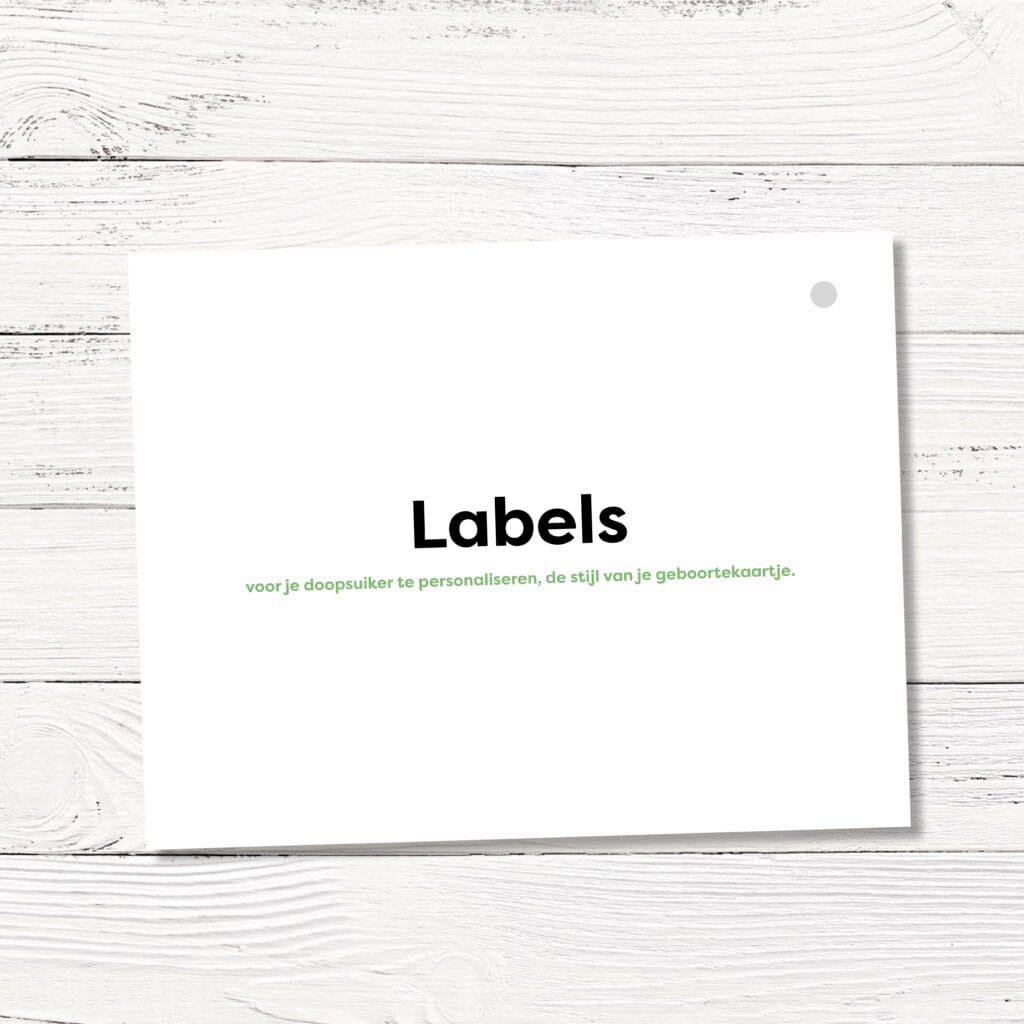 Hier ben ik! | Originele geboortekaartje met ontwerp op maat